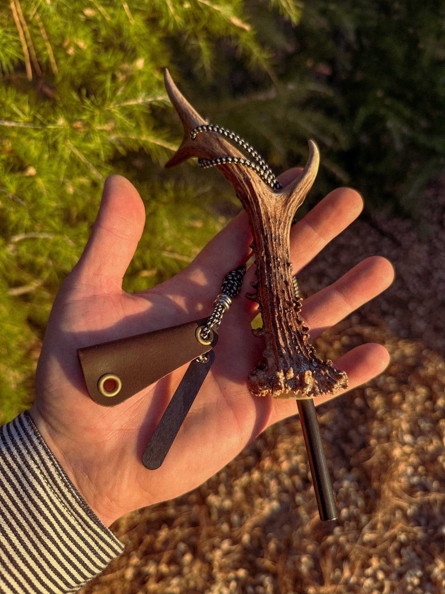 Roe Deer Antler Fire Starter – Flint & Forged